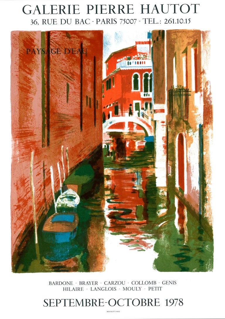 Paul Collomb - "Paysage D''Eau" Poster for Paul Collomb Exhibition ...