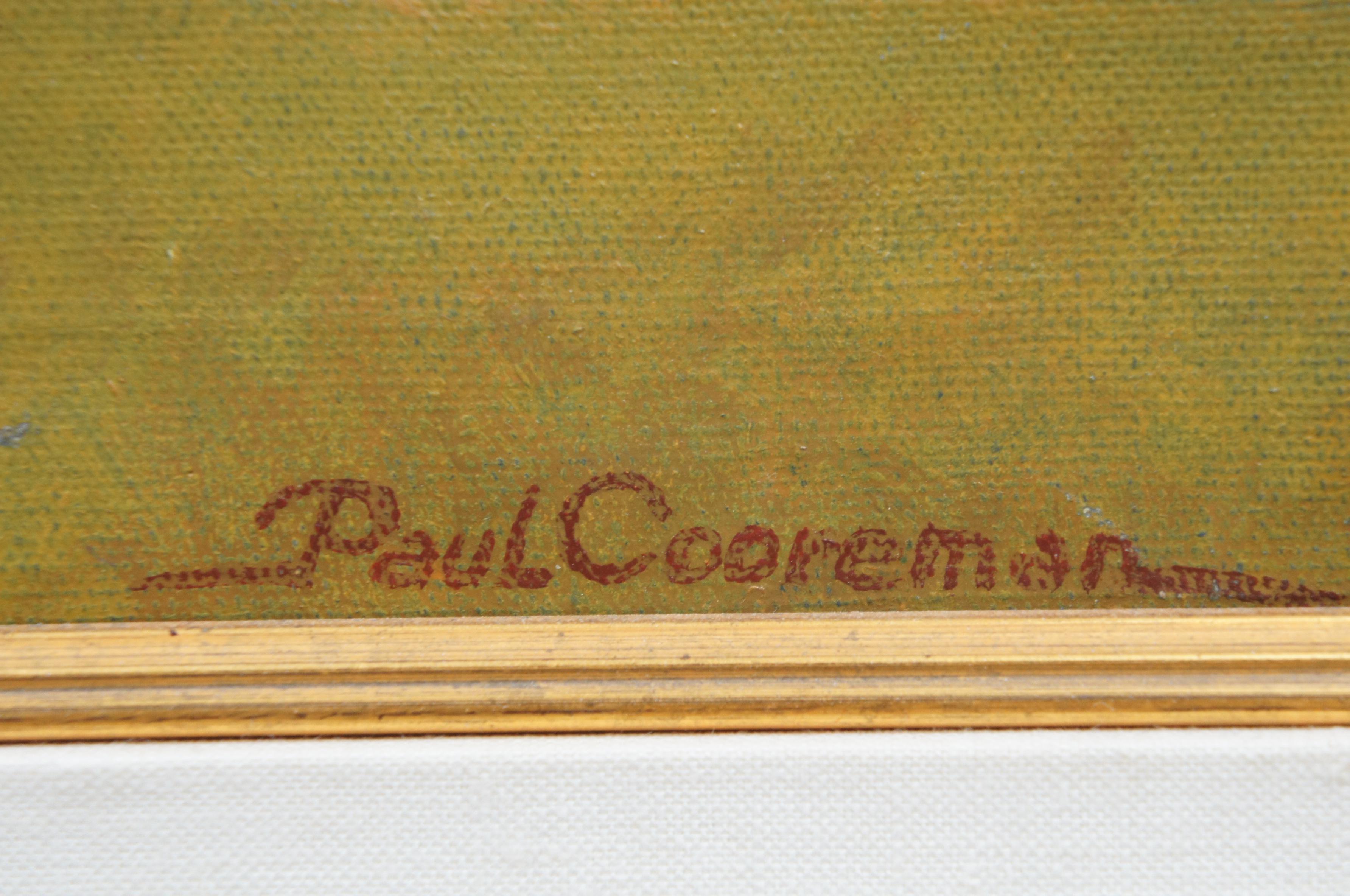 Paul Cooreman "Theseus Slaying Minotaur" Signed Oil Painting on Canvas ...