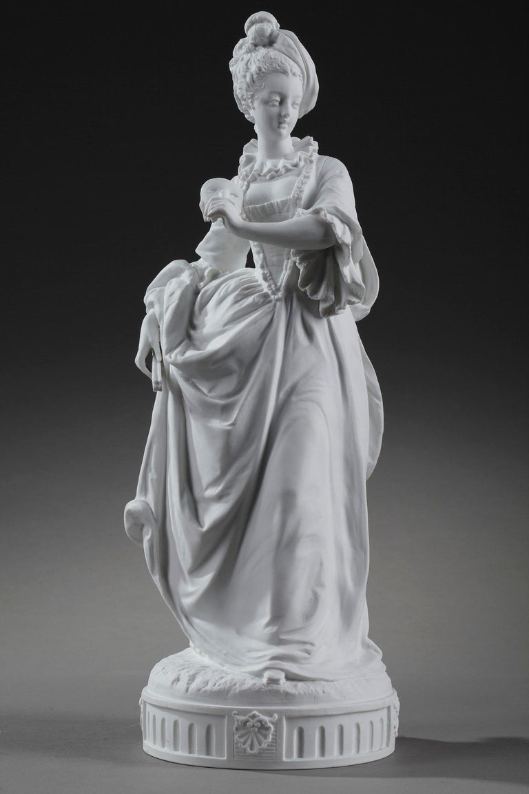 Paul Duboy, Bisque Statue Young Girl in a Ball Gown For Sale at 1stDibs ...