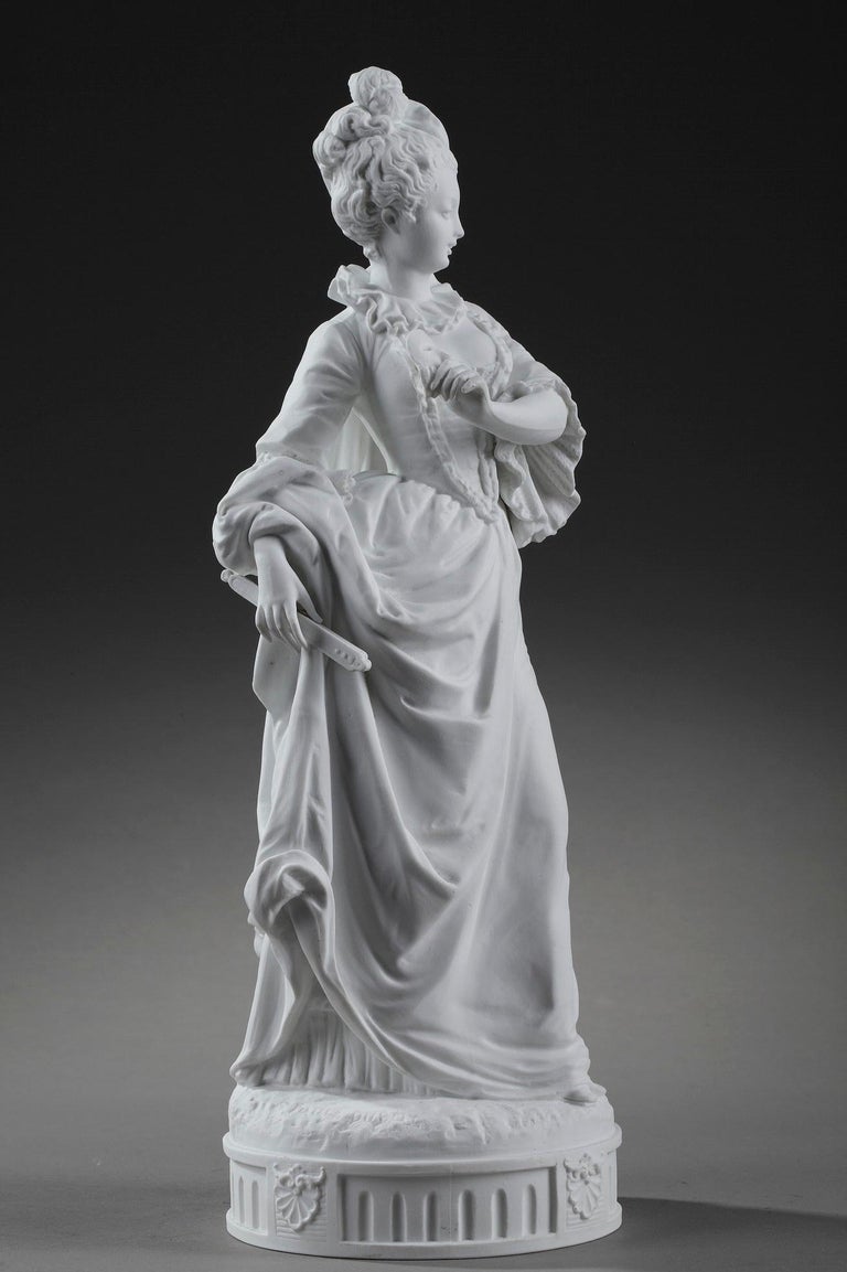 Paul Duboy, Bisque Statue Young Girl in a Ball Gown For Sale at 1stDibs ...