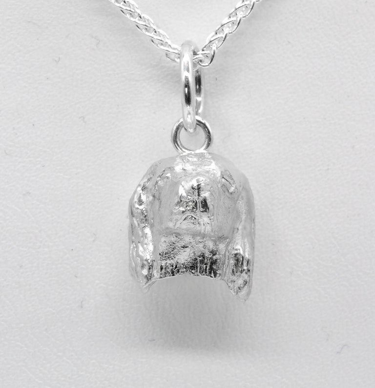 Paul Eaton 'England' Pendant Sterling Silver Miniature Spaniel Dog Head ...