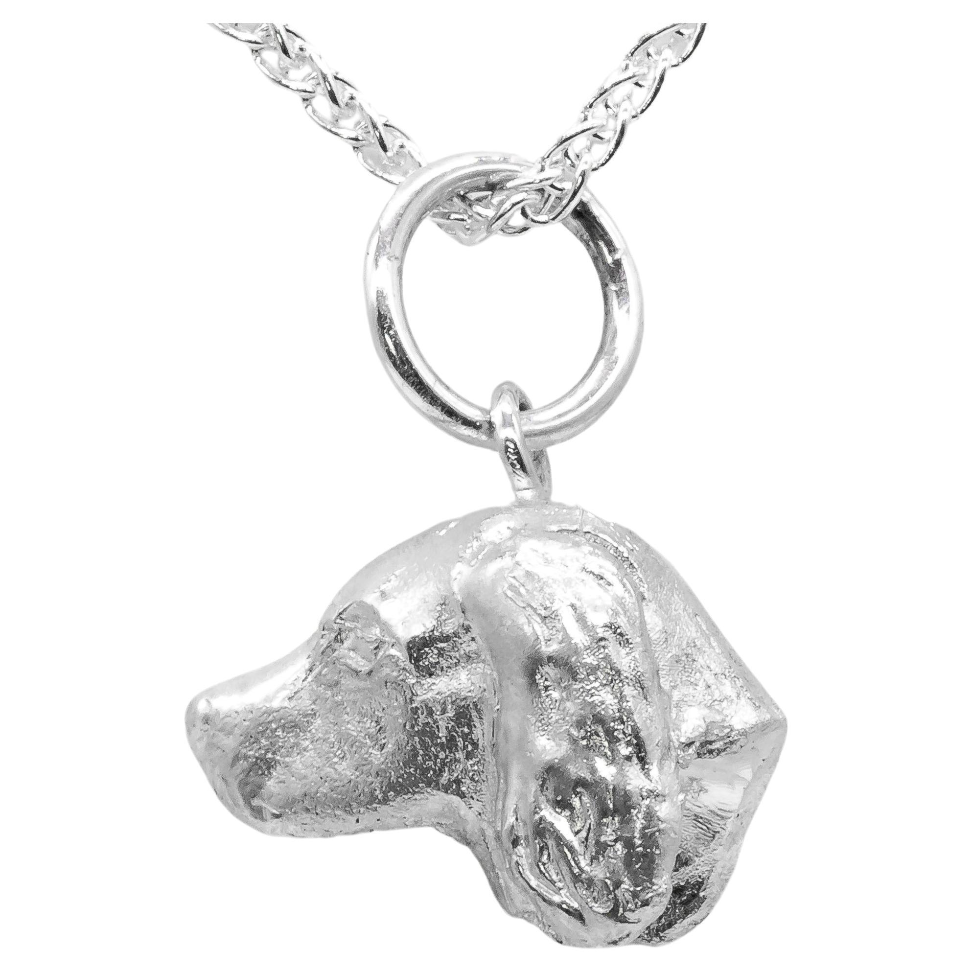 Paul Eaton 'England' Pendant Sterling Silver Miniature Greyhound Dog ...