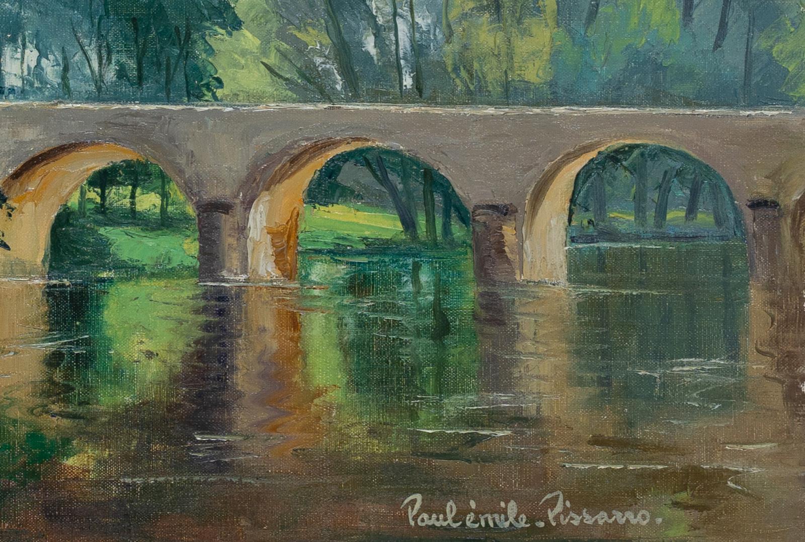 Paul Emile Pissarro - Le Pont du Vey by Paulémile Pissarro - Oil ...