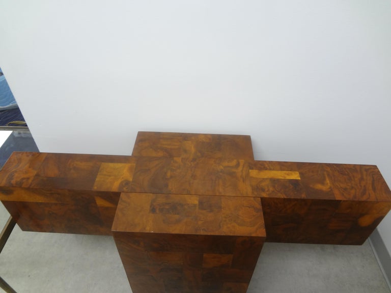 Paul Evans Cityscape Patchwork Burlwood Console or Dining Table Base ...
