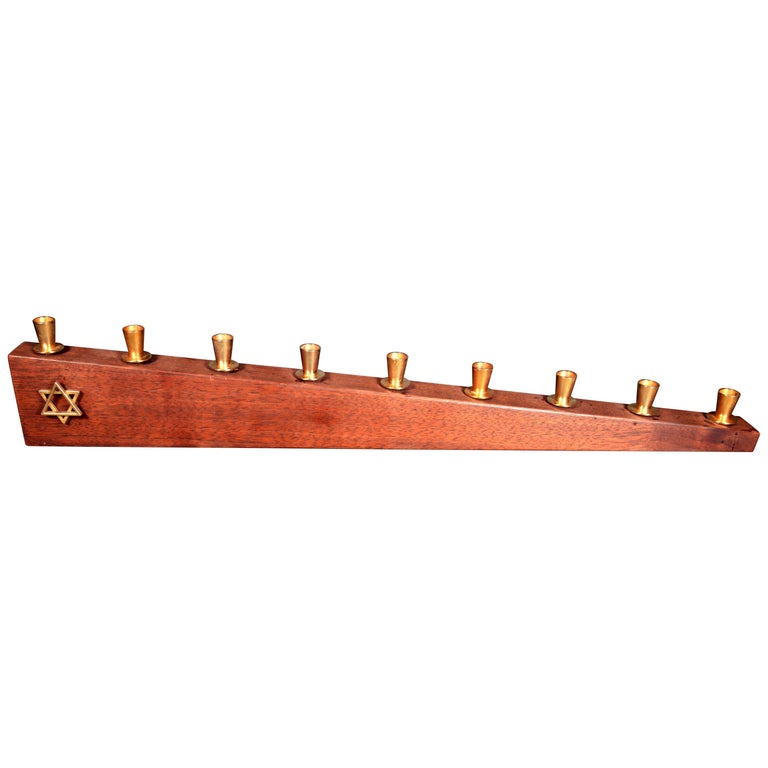 Paul Evans Hanukkah Menorah, "The Simon" for Raymor, 1955 at 1stDibs