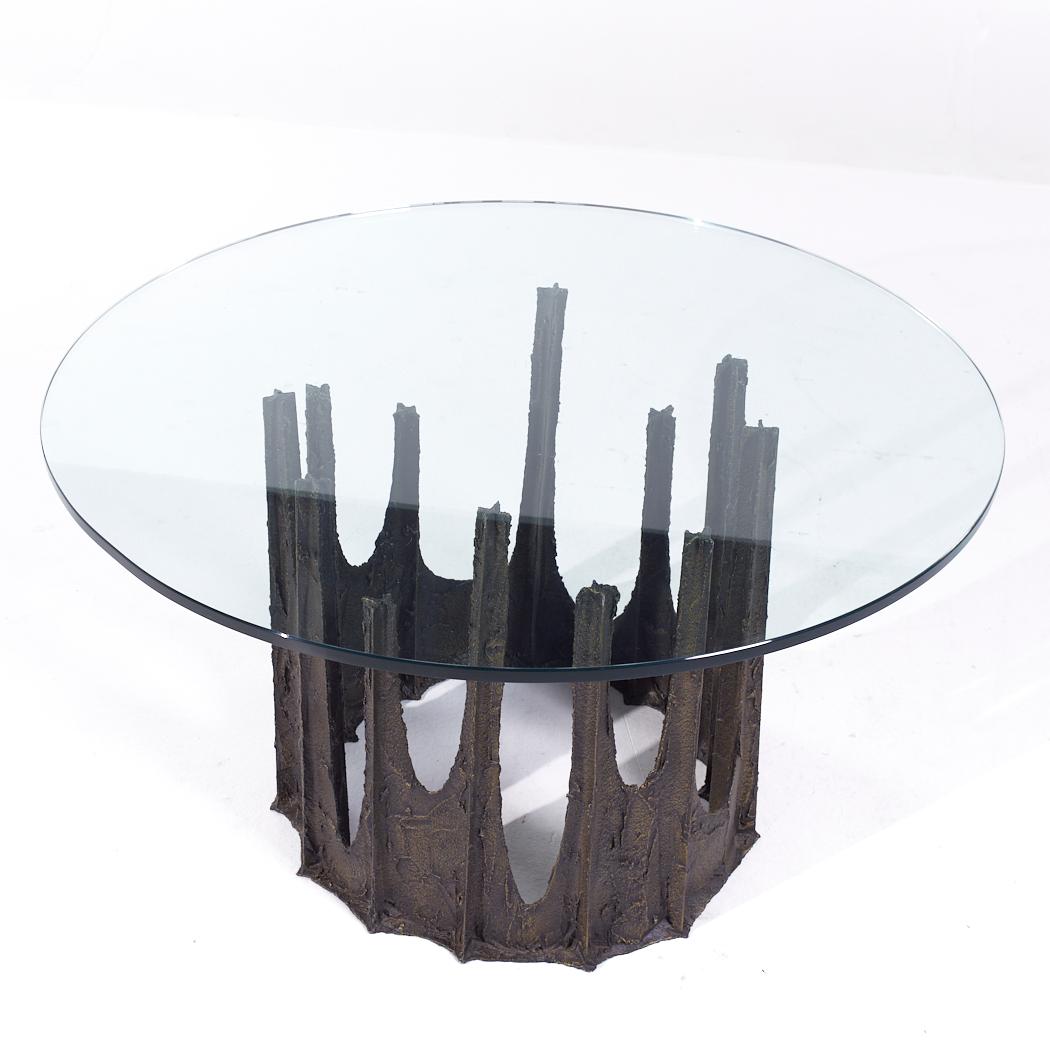 Paul Evans Mid Century Stalagmite Round Dining Table For Sale at 1stDibs