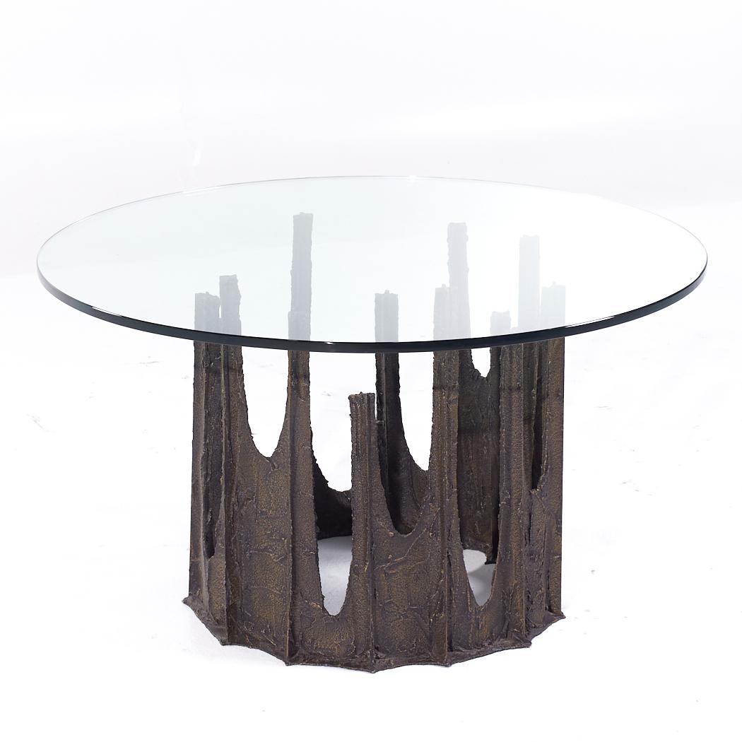 Paul Evans Mid Century Stalagmite Round Dining Table For Sale at 1stDibs