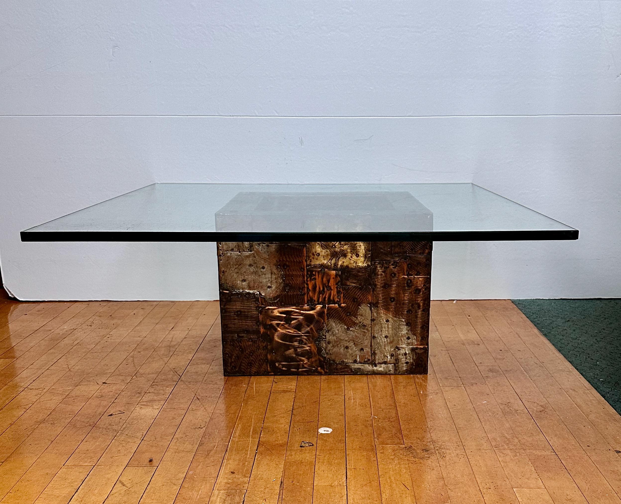 Paul Evans Patchwork Brutalist Coffee or Cocktail Table for Directional ...