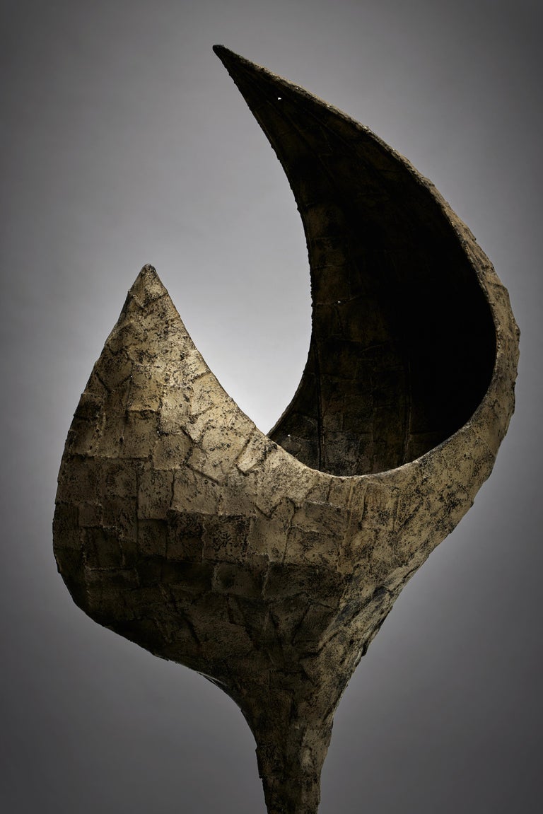 Paul Evans Polychromed Steel Sculpture For Sale at 1stDibs