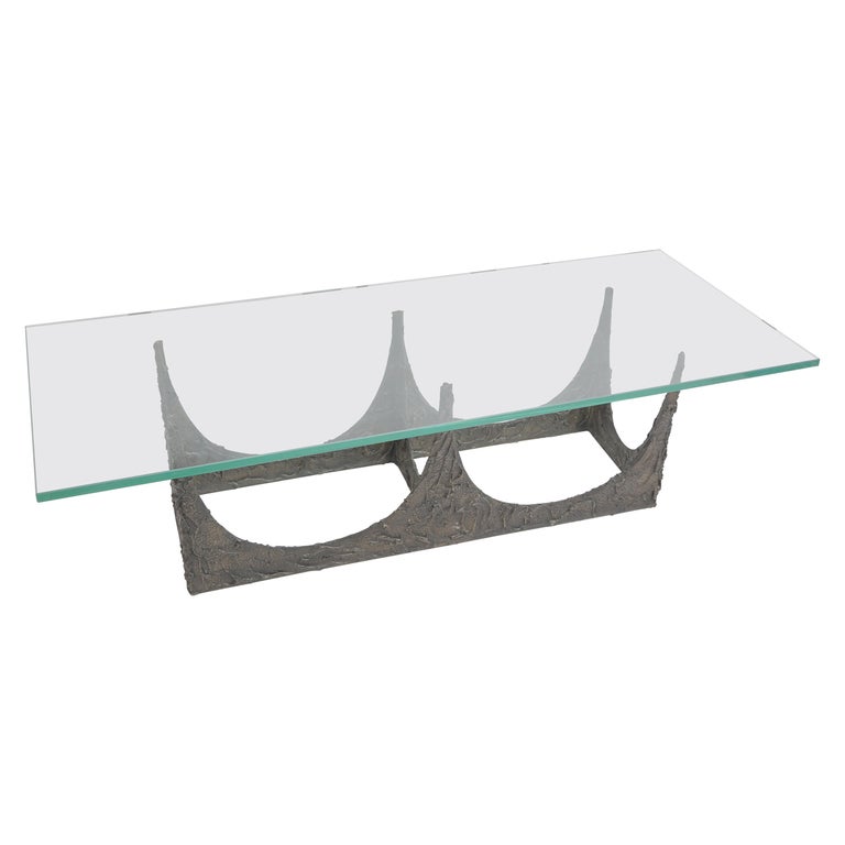 Paul Evans Sculpted Bronze Stalactite Table at 1stDibs