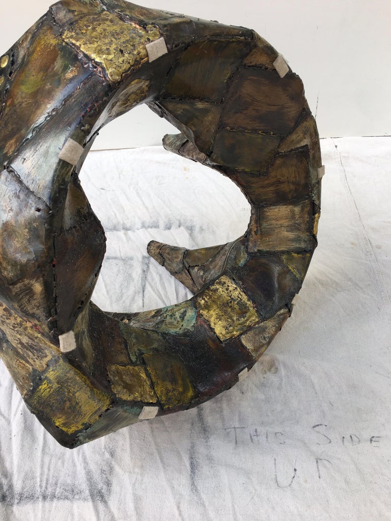 Paul Evans Studio Patch Work Welded Coffee Table For Sale at 1stDibs