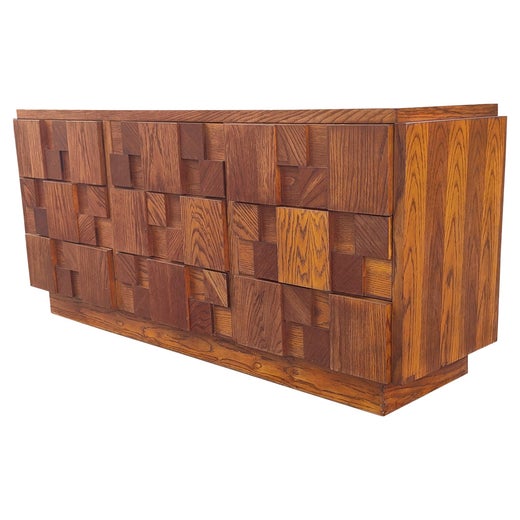 Mid-Century Modern Lane Nussbaum and Messing Credenza Server Buffet ...