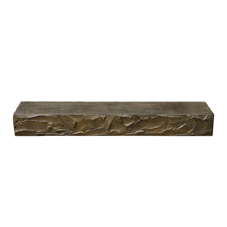 Paul Evans Unique Bronze Resin Wall Mounted Console Table 1975 'Signed ...