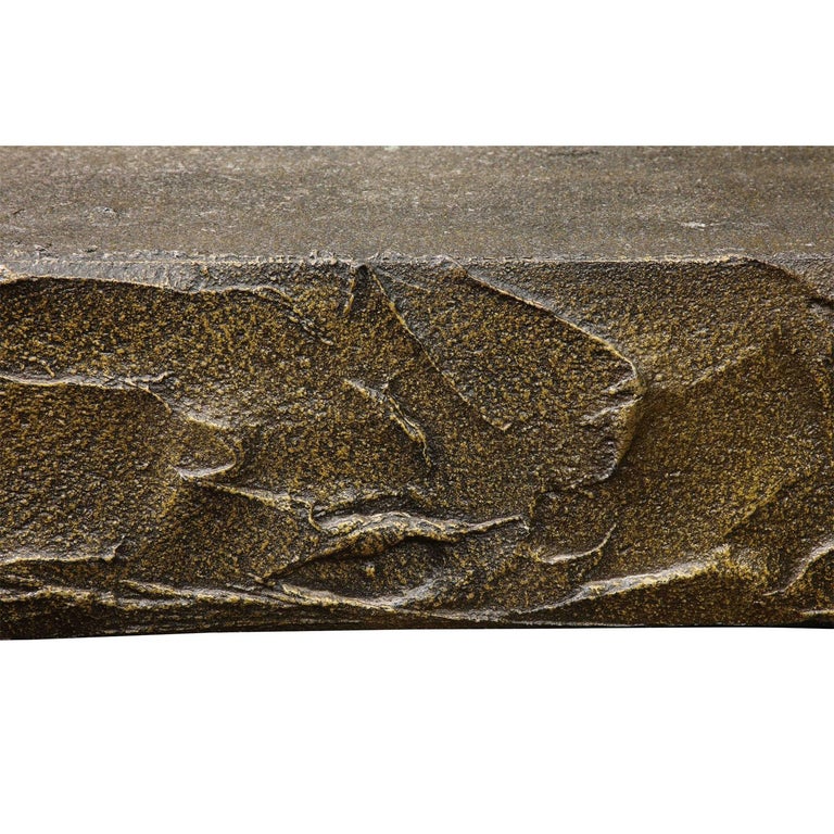 Paul Evans Unique Bronze Resin Wall Mounted Console Table 1975 'Signed ...