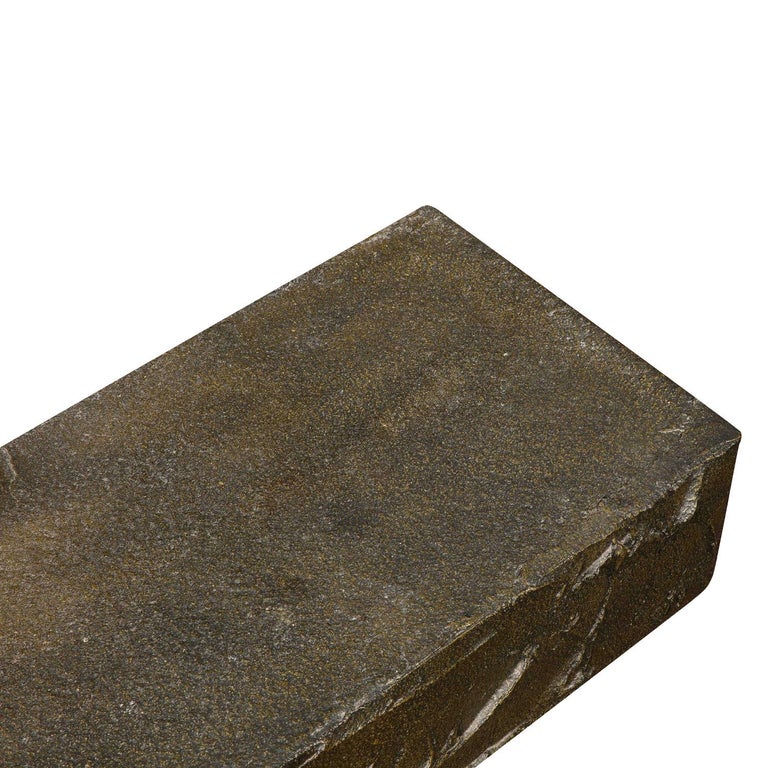 Paul Evans Unique Bronze Resin Wall Mounted Console Table 1975 'Signed ...