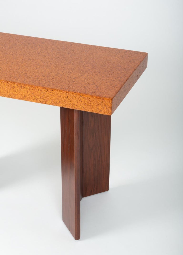 Paul Frankl Cork Console Table for Johnson Furniture Co For Sale at 1stDibs