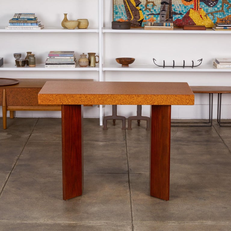 Paul Frankl Cork Console Table at 1stDibs