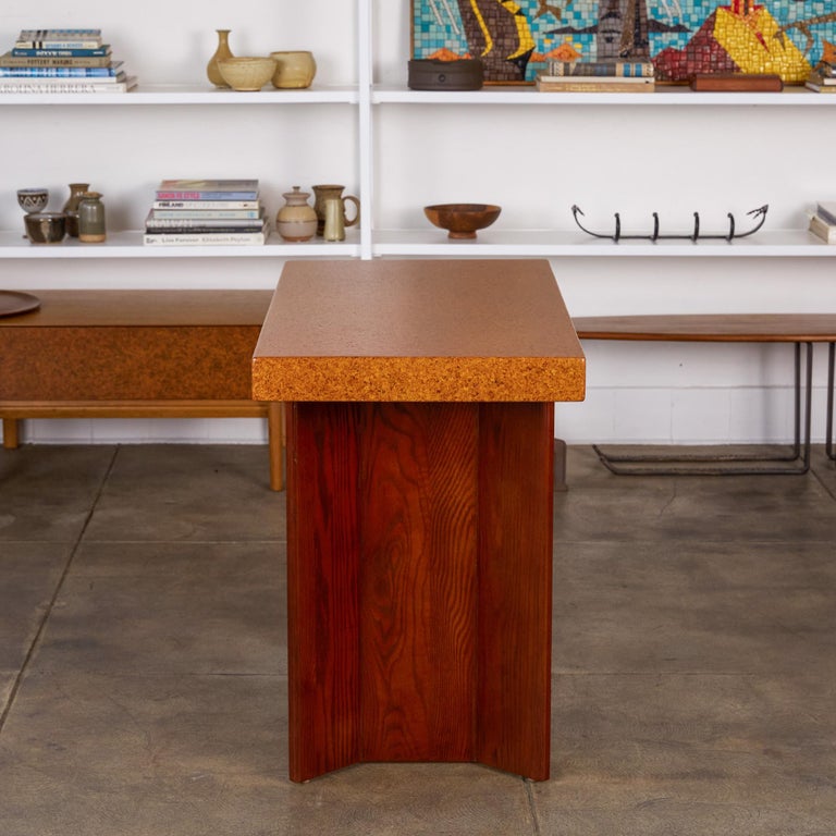 Paul Frankl Cork Console Table at 1stDibs