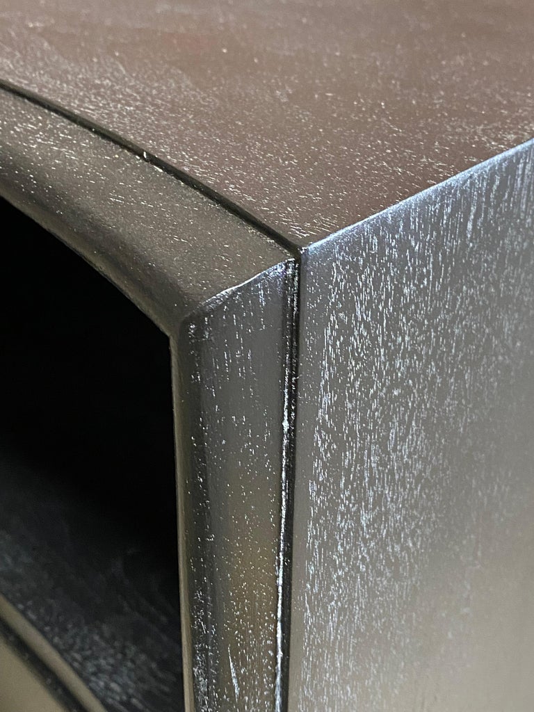 Paul Frankl for Johnson Furniture Company Ebonized and Limed End Tables ...