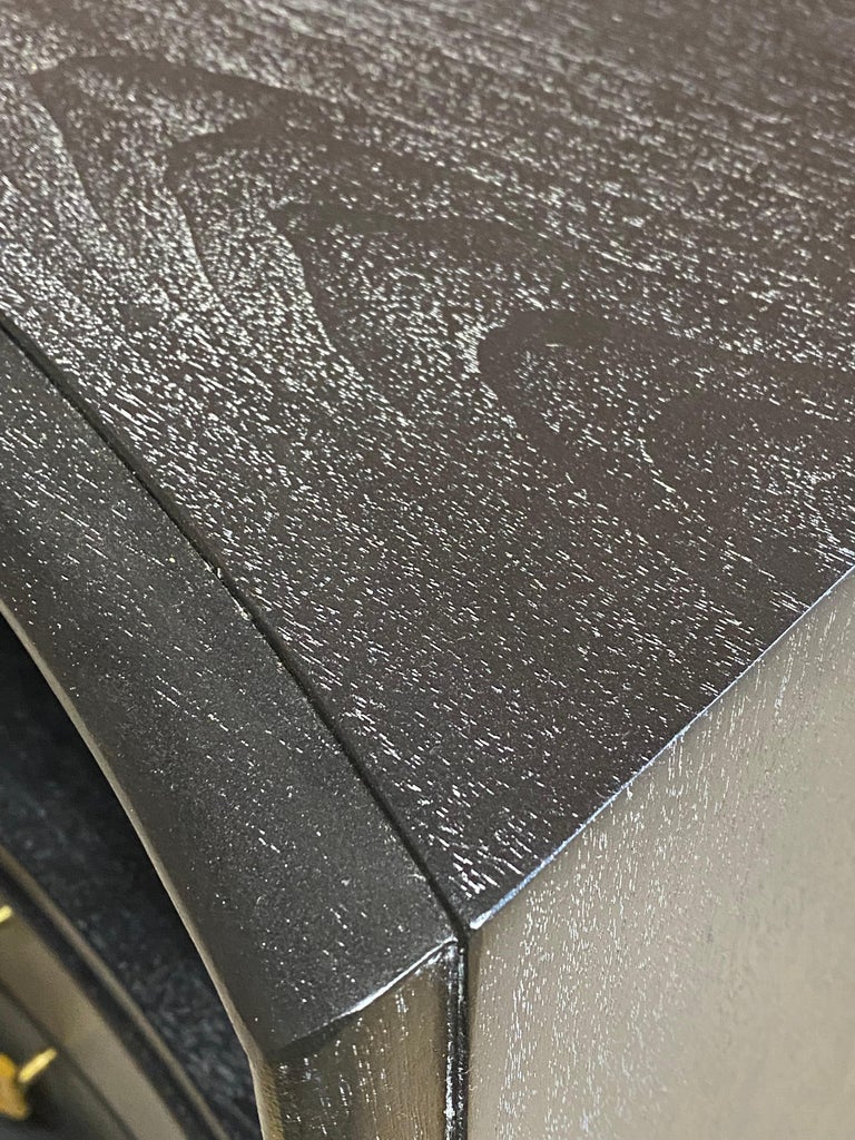 Paul Frankl for Johnson Furniture Company Ebonized and Limed End Tables ...