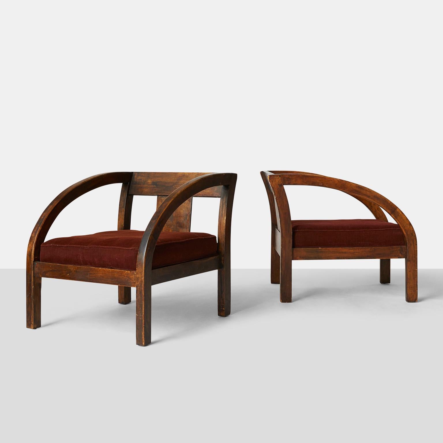 Paul Frankl Style 'D' Armchairs For Sale at 1stDibs