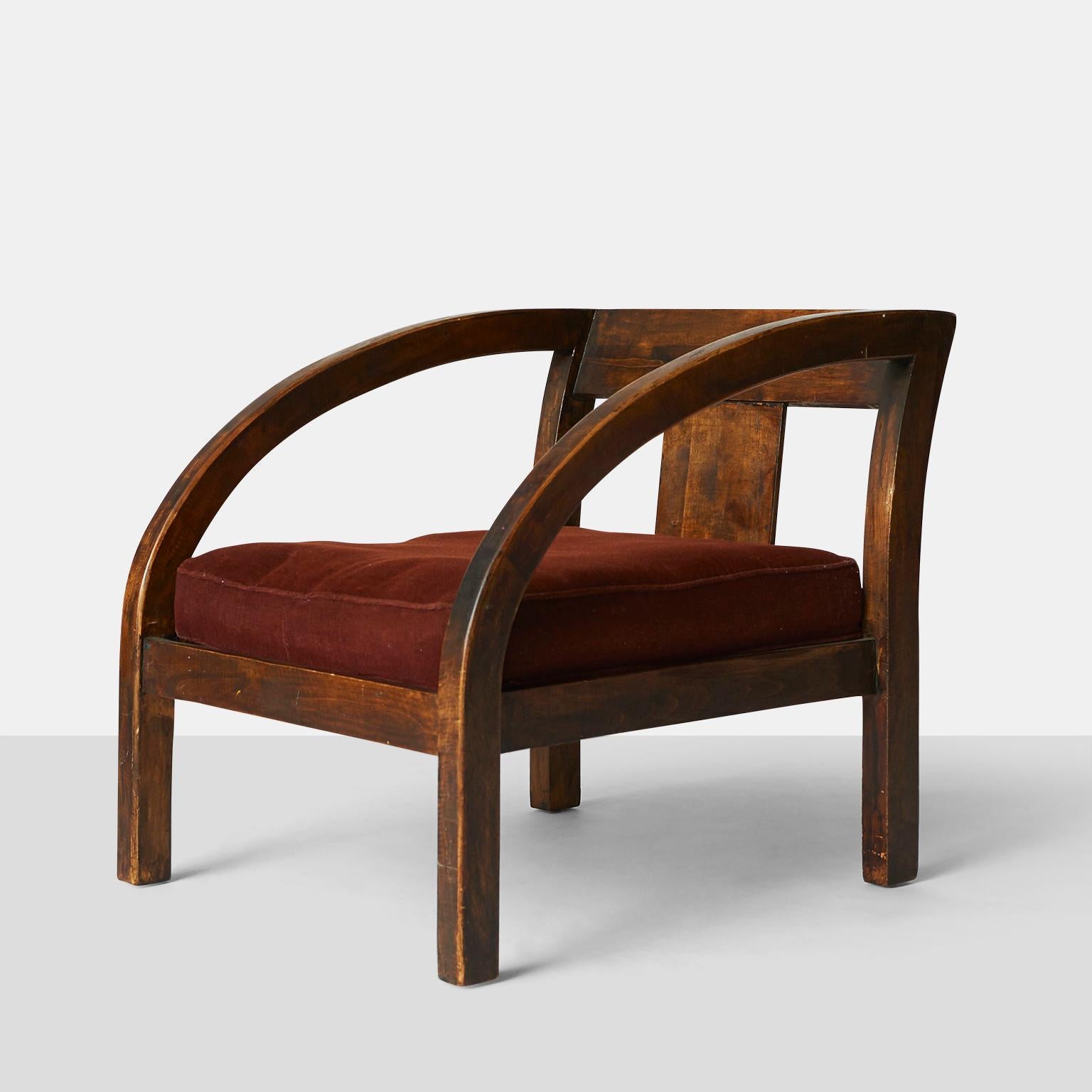 Paul Frankl Style 'D' Armchairs For Sale at 1stDibs
