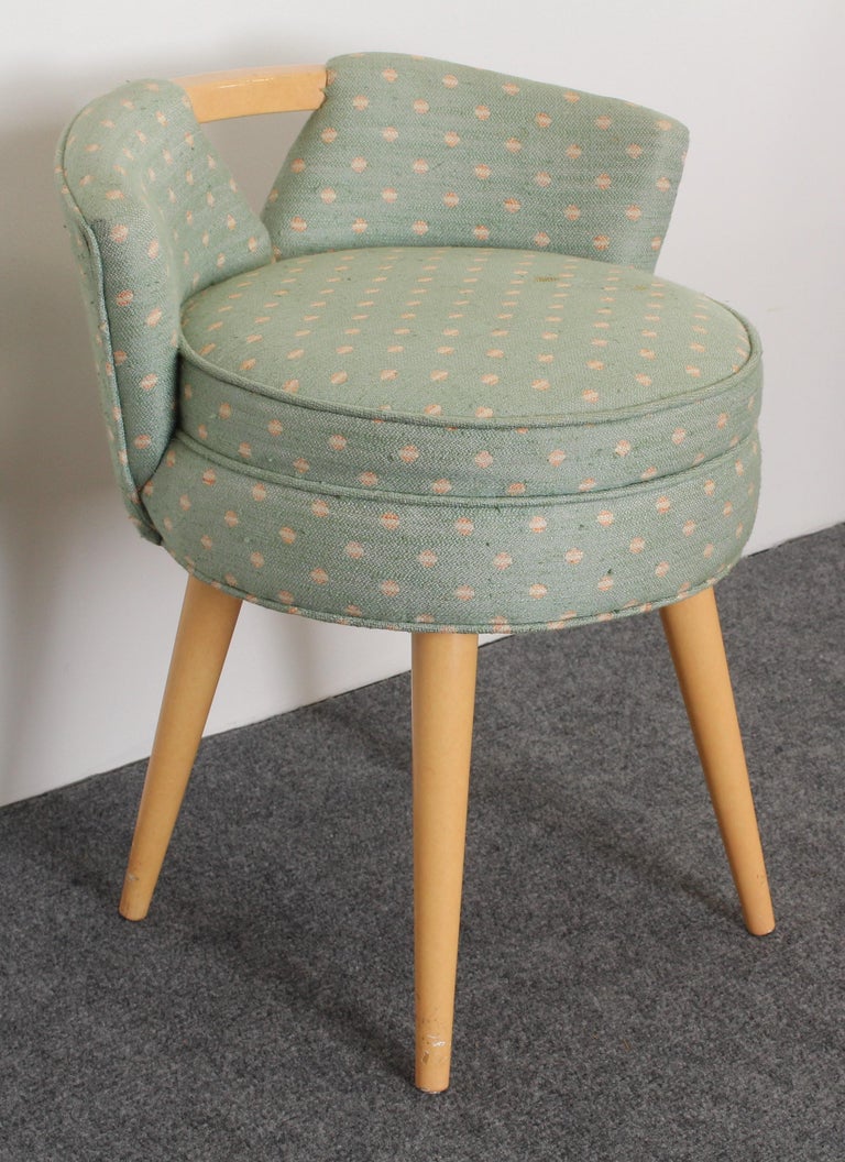 Paul Frankl Swivel Bench or Vanity Stool, 1940s For Sale at 1stDibs