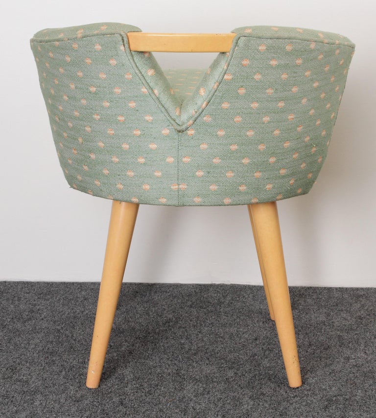 Paul Frankl Swivel Bench or Vanity Stool, 1940s For Sale at 1stDibs