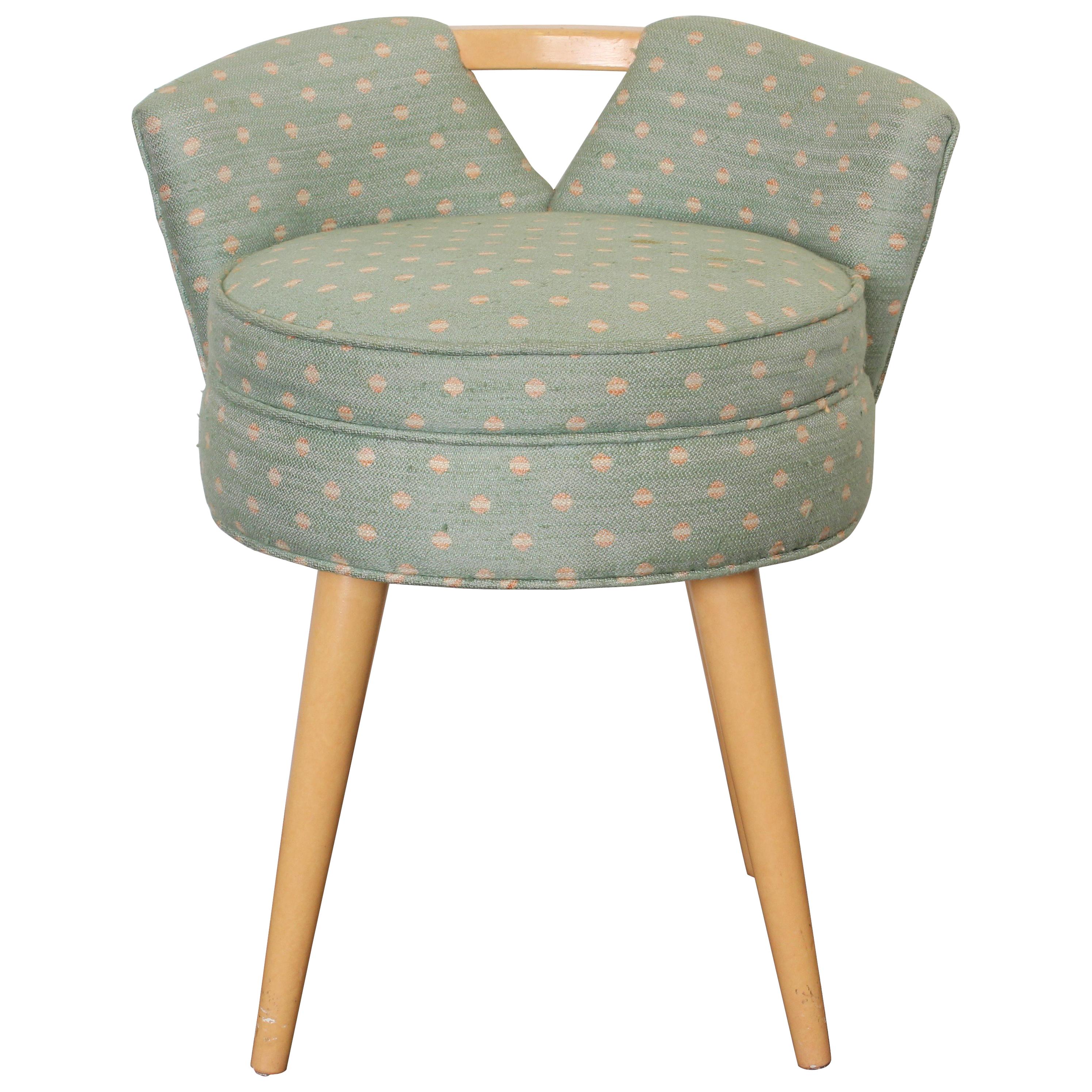 Paul Frankl Swivel Bench or Vanity Stool, 1940s For Sale at 1stDibs