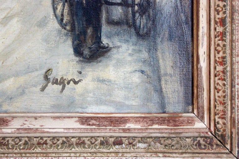 Paul Gagni - "Porte St. Denis" 20th Century Parisian City Scape French ...