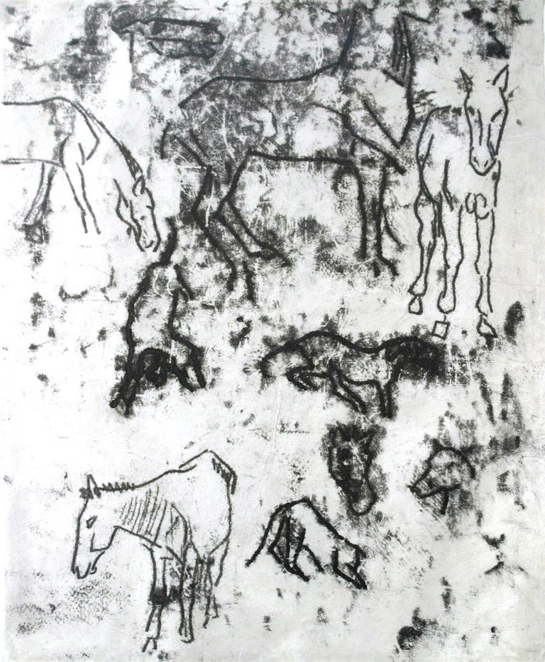 Paul Gauguin - Studies of Horses - Original Monotype by Paul Gauguin ...