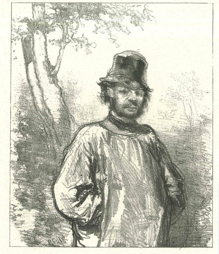 A Standing Man - Original Lithograph by Paul Gavarni - 1881 For Sale at ...