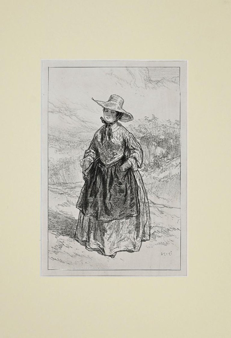 Paul Gavarni - Bourgeoisie - Lithograph and Pouchoir by Paul Gavarni ...