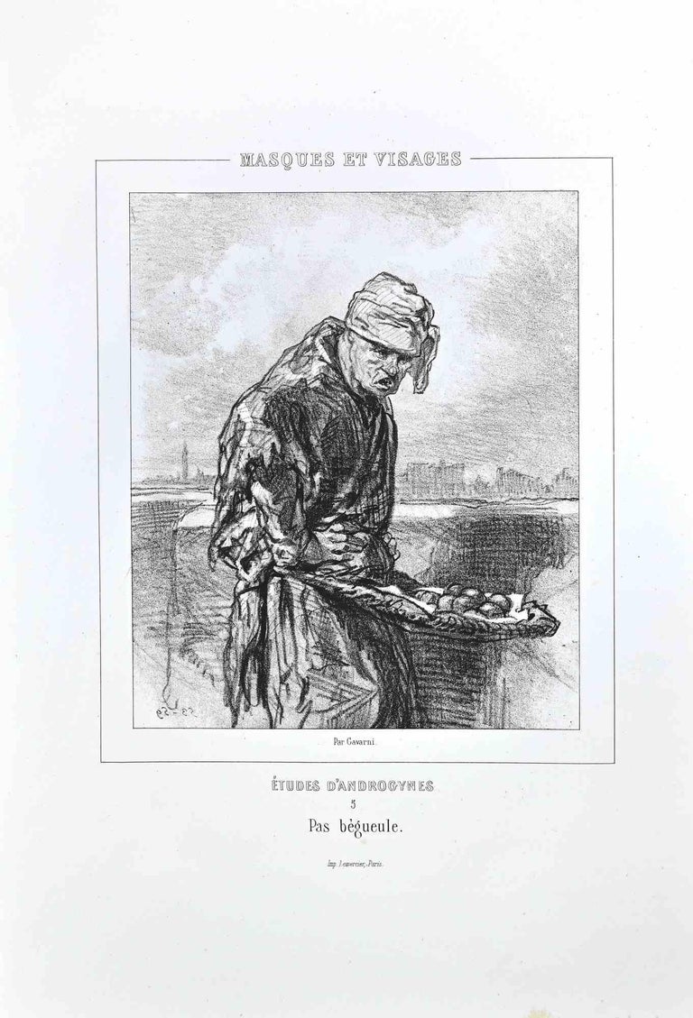 Paul Gavarni - Études D'Androgynes - Original Lithograph by Paul ...