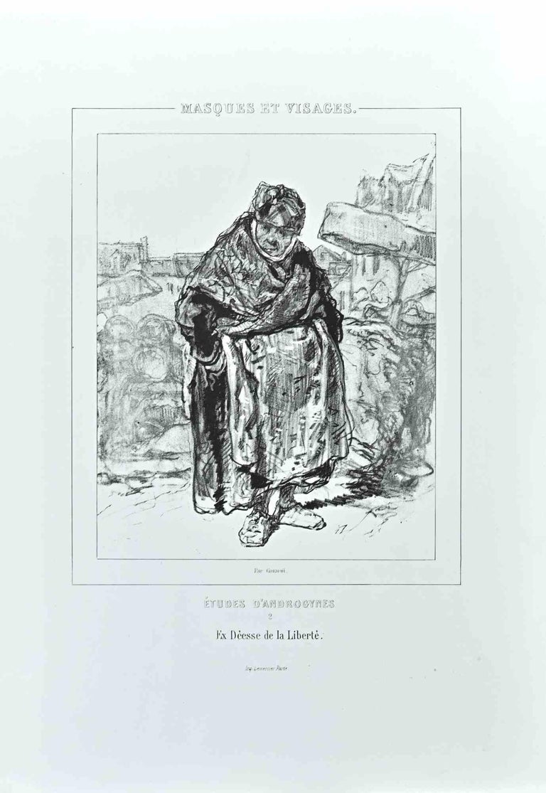 Paul Gavarni - Études D'Androgynes - Original Lithograph by Paul ...