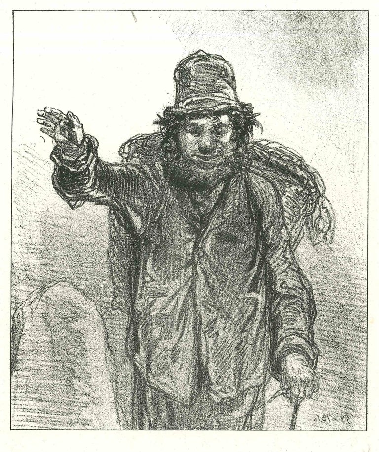 Mountaineer - Original Lithograph after Paul Gavarni - 1881 For Sale at ...