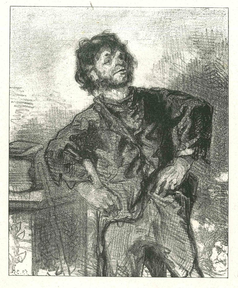 Paul Gavarni - The Honour - Original Lithograph by Paul Gavarni - 1881 ...