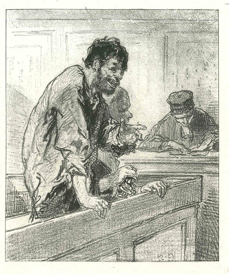 The Mocking - Original Lithograph after Paul Gavarni - 1881 For Sale at ...
