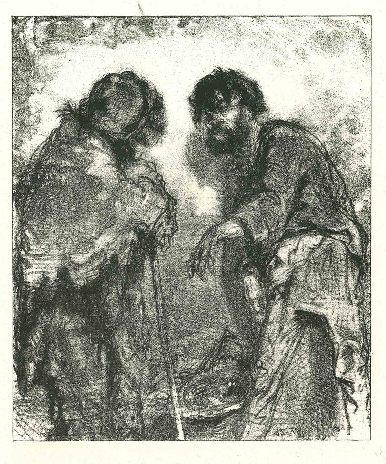 The Vagabonds - Original Lithograph by Paul Gavarni - 1881 For Sale at ...