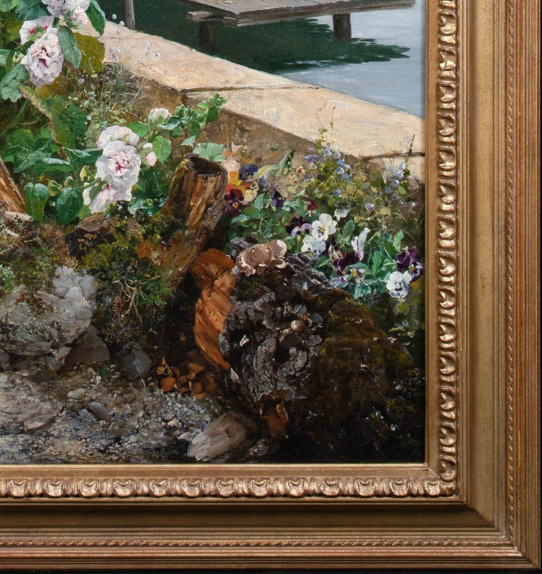Paul Hermann Wagner - Fishing By The Flowers Of Summer, 19th Century ...