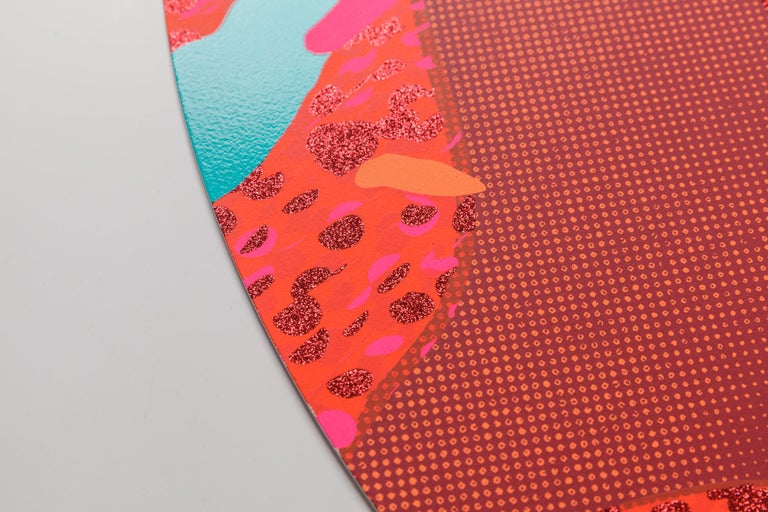 Paul Insect - The Reflection (Red) Framed Signed and Numbered Tondo ...