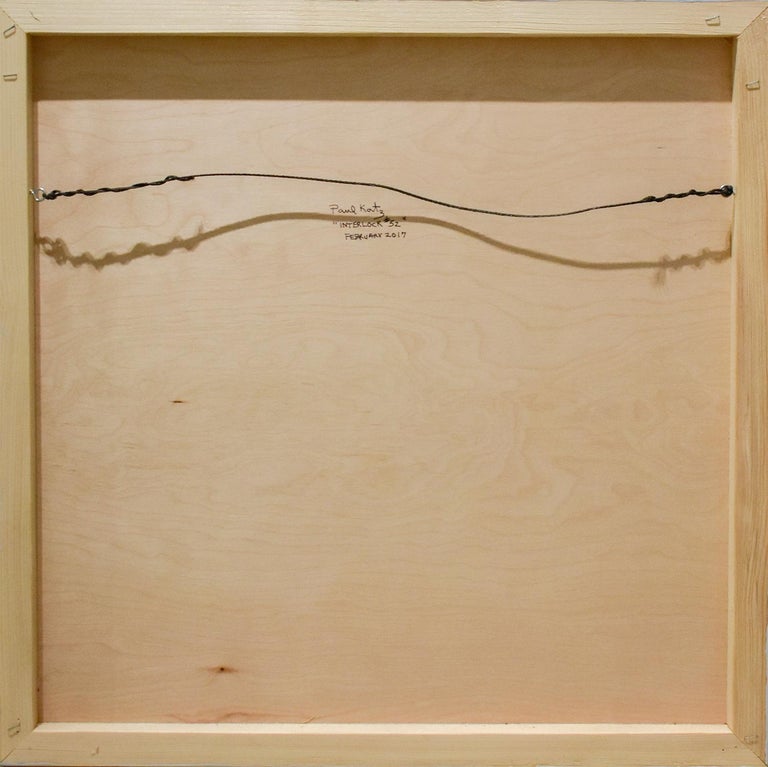 Paul Katz - Interlock #52 B (Graphic, Abstract Red, Grey, White and ...