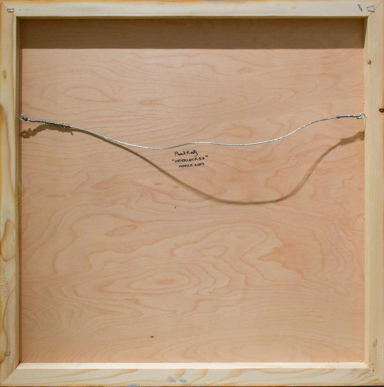 Paul Katz - Interlock #53 (Graphic, Abstract Red, Grey, White and Black ...