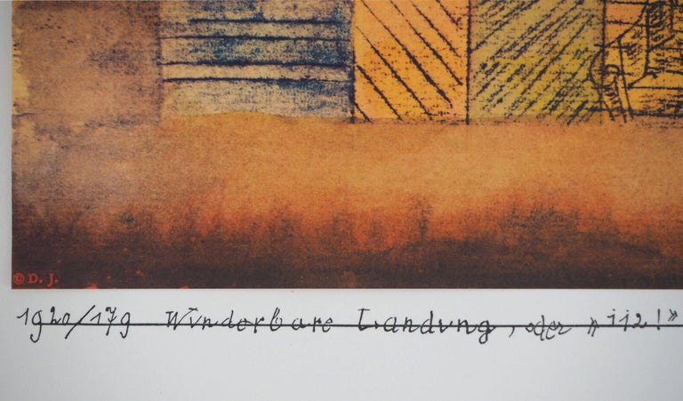 Miraculous Docking : Boat and House - Lithograph and Stencil For Sale ...