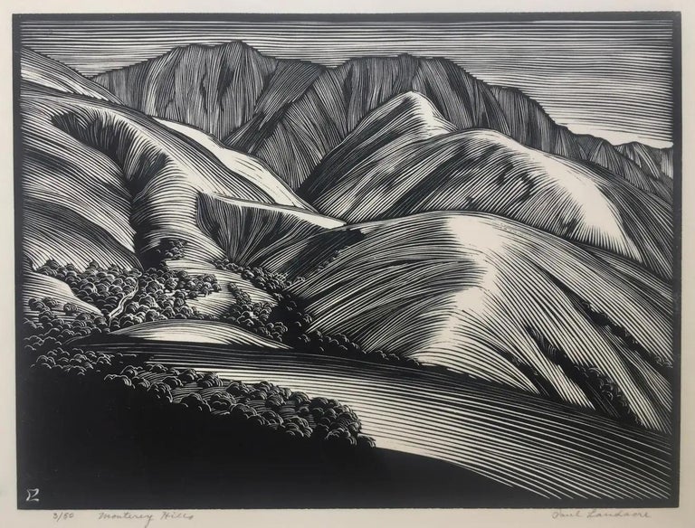 Paul Landacre - Monterey Hills For Sale at 1stDibs