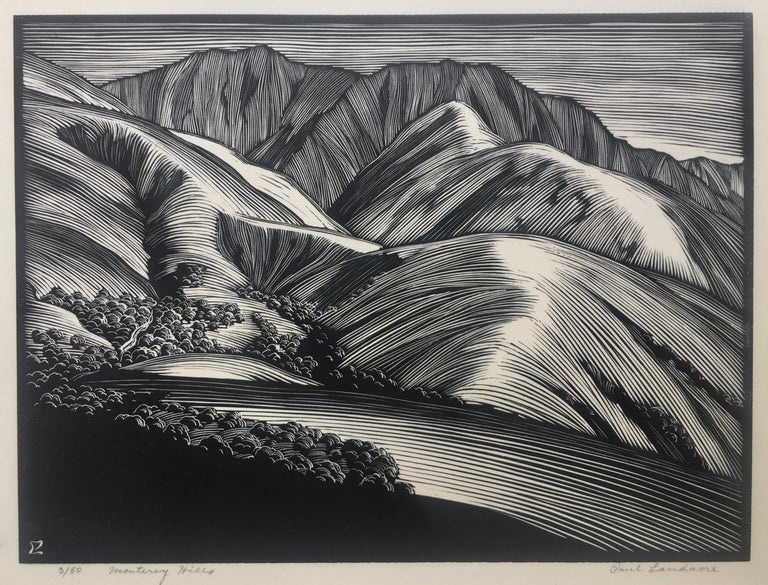 Paul Landacre - MONTEREY HILLS at 1stDibs