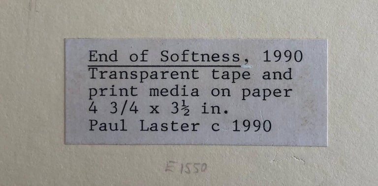 Paul Laster - End of Softness, Transparent Tape and Print Media on ...