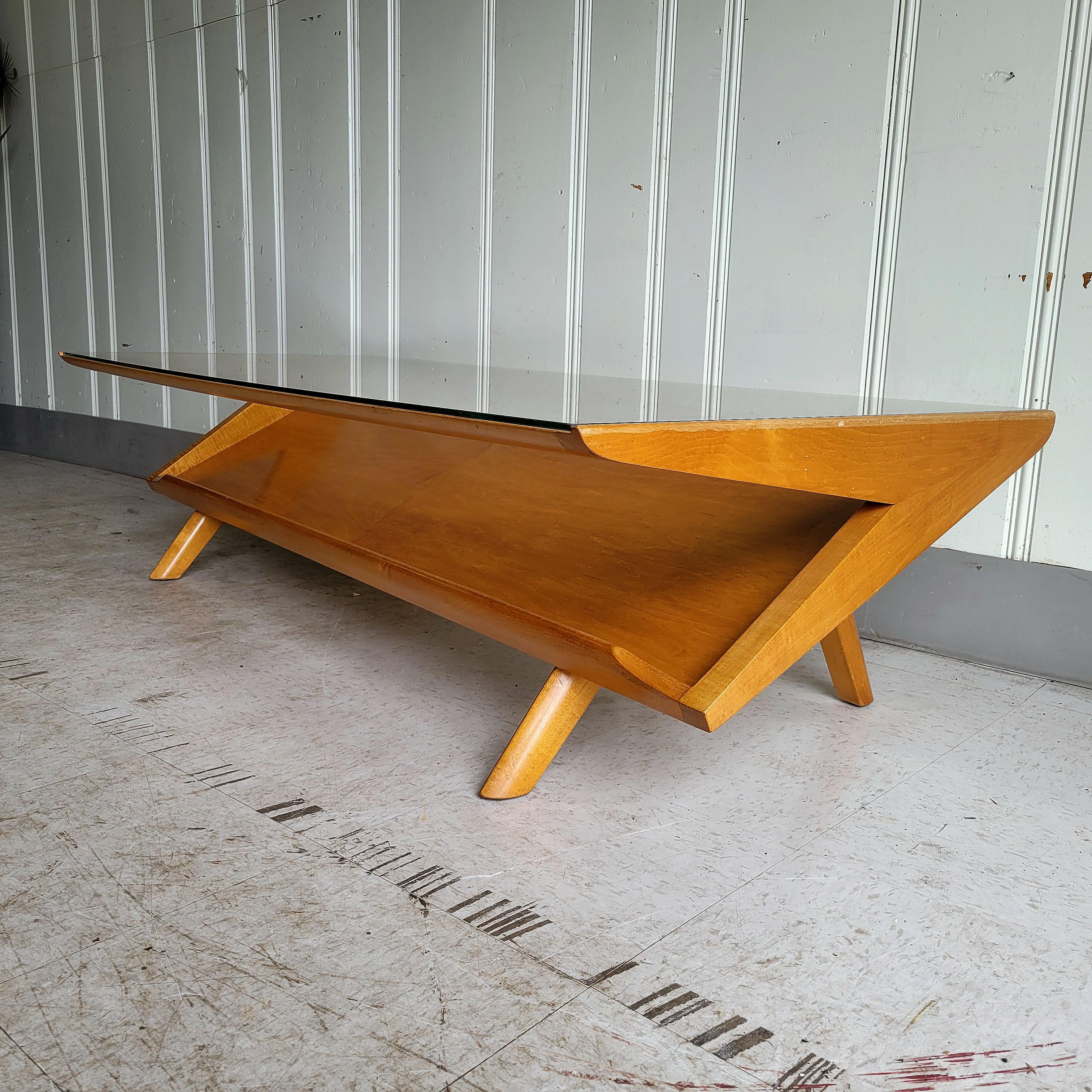 Paul Laszlo for Brown Saltman Display Coffee Table For Sale at 1stDibs