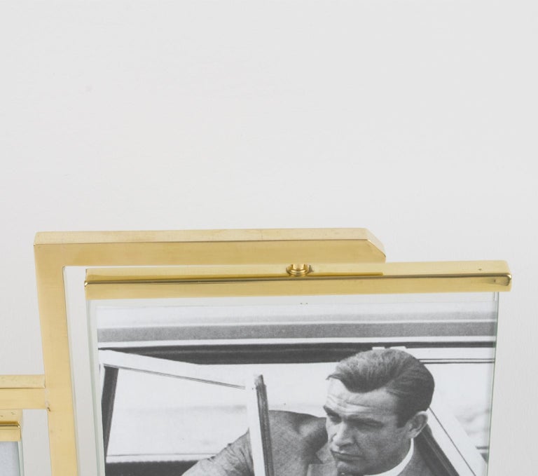 Paul Lobel Style 1930s Brass Picture Frame at 1stDibs
