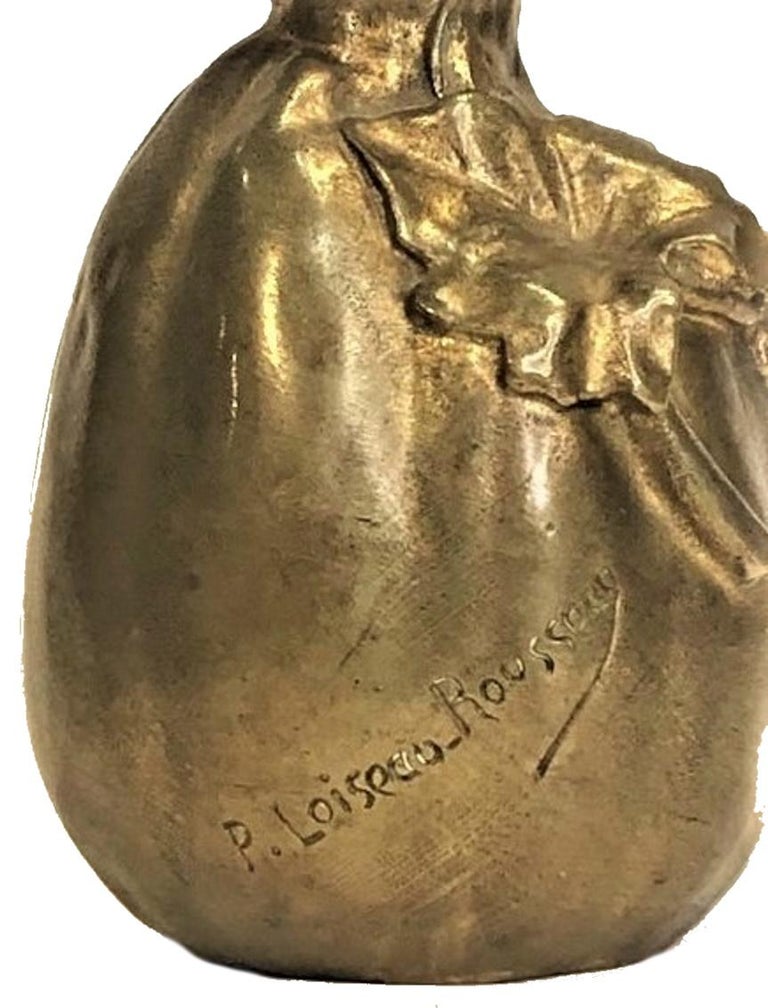 Paul Loiseau-Rousseau, French Art Nouveau Gilt Bronze Jug, Ca. 1900 For ...